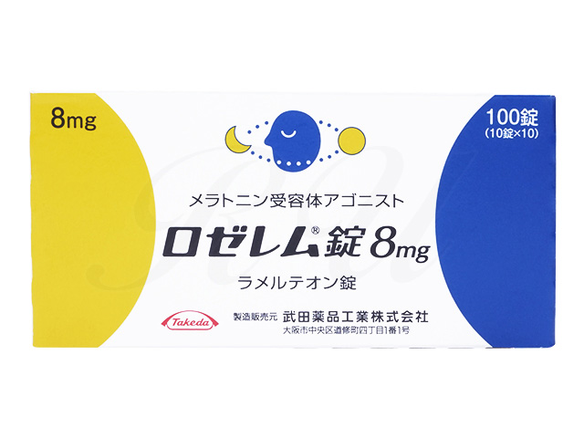 ロゼレム8mg,Rozerem 8mg 100tabs の個人輸入代行ならJISA