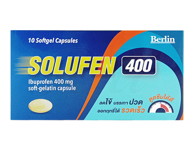 [ブルフェンジェネリック]ソルフェン400mg,Solufen400mg10tabs の個人輸入代行ならJISA