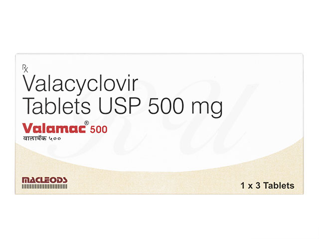 [バルトレックスジェネリック]バラマック500mg,Valamac 500mg 3tabs の個人輸入代行ならJISA