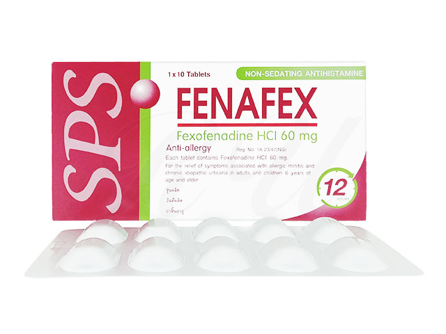 フェキソフェナジン(Fenafex)60mg,Fenafex 60mg 10tabs の個人輸入代行ならJISA