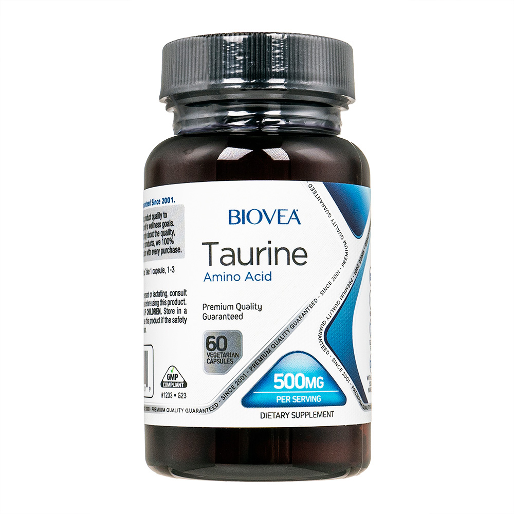 [BIOVEA]タウリン500mg,(Biovea) Taurine 500mg 60vcaps の個人輸入代行ならJISA