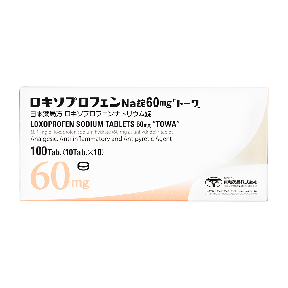 ロキソプロフェンNa60mg,(Towa) Loxoprofen Sodium Tablets 60mg 100tabs の個人輸入代行ならJISA