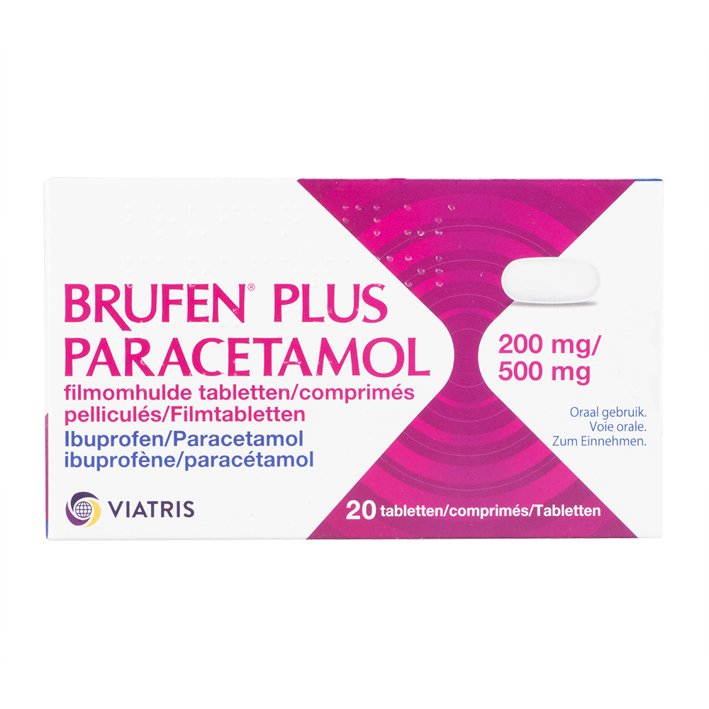 ブルフェンプラスパラセタモール200mg/500mg,Brufen Plus Paracetamol 200mg/500mg 20tabs の ...